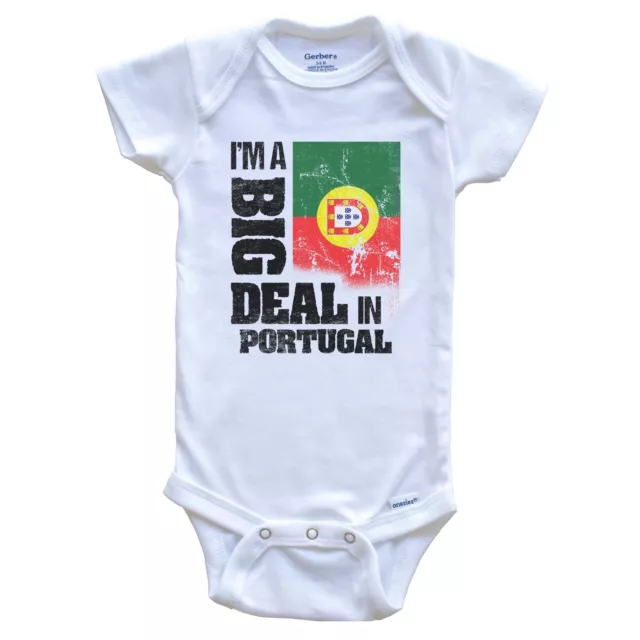 Baby Bodysuit BELLA CANVAS I'M A Big Deal In Portugal Funny Portuguese ...