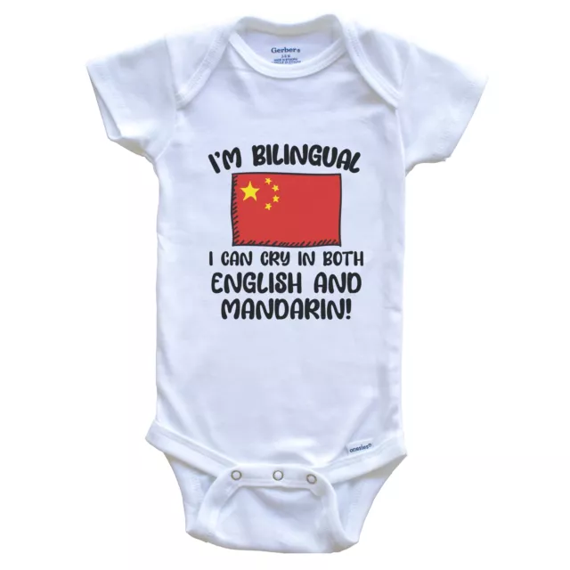 Baby Bodysuit BELLA CANVAS I'M Bilingual I Can Cry In Both English And ...