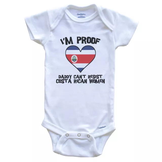 Baby Bodysuit BELLA CANVAS I'M Proof Daddy Can'T Resist Costa Rican ...