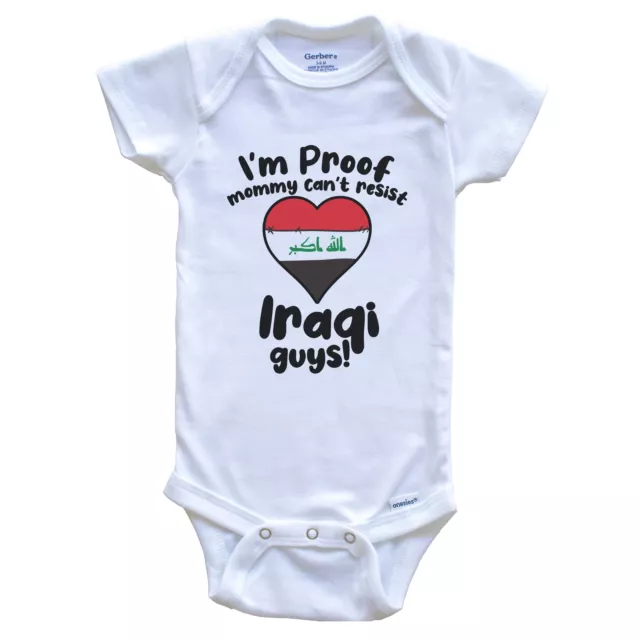 Baby Bodysuit BELLA CANVAS I'M Proof Mommy Can'T Resist Iraqi Guys ...