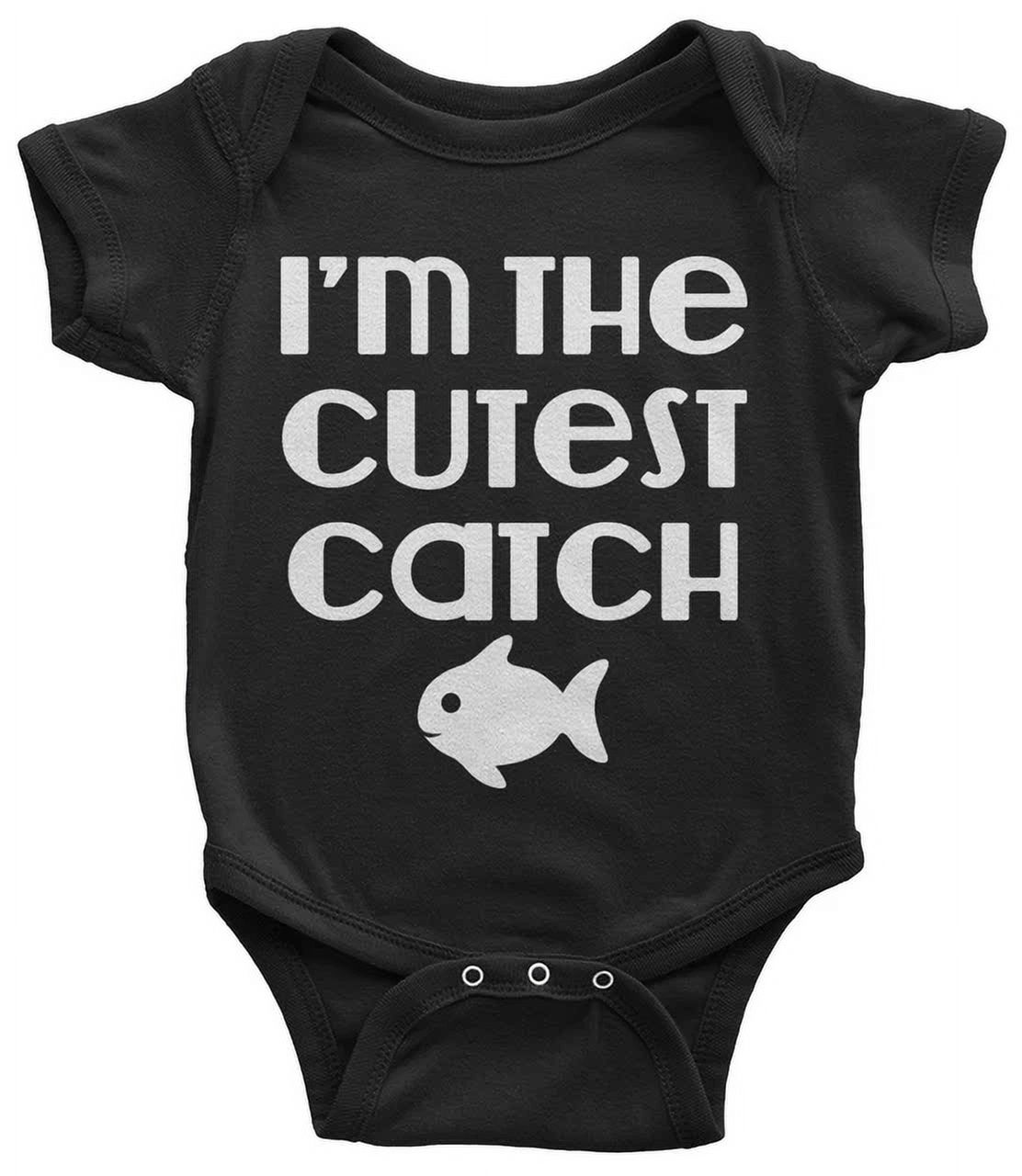 Baby Bodysuit BELLA CANVAS I'M The Cutest Catch Infant Bodysuit Funny ...