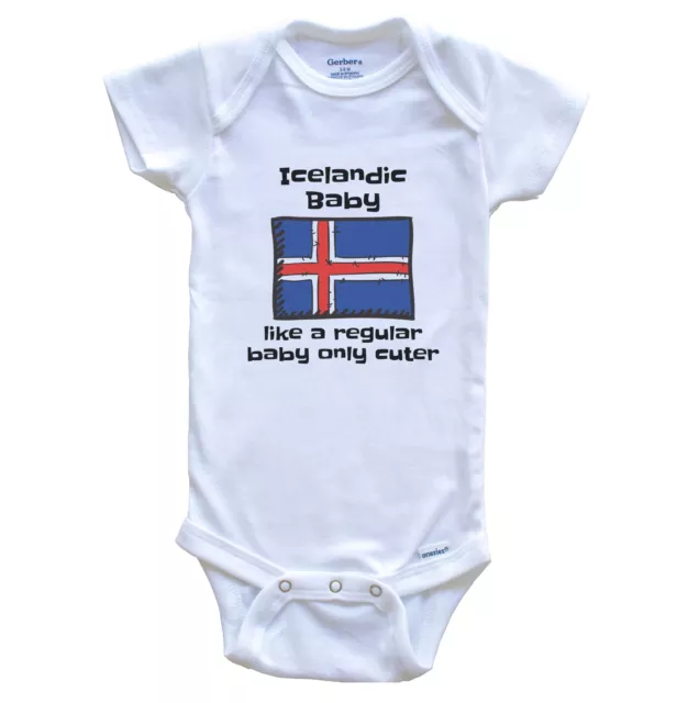 Baby Bodysuit BELLA CANVAS Icelandic Baby Like A Regular Baby Only ...