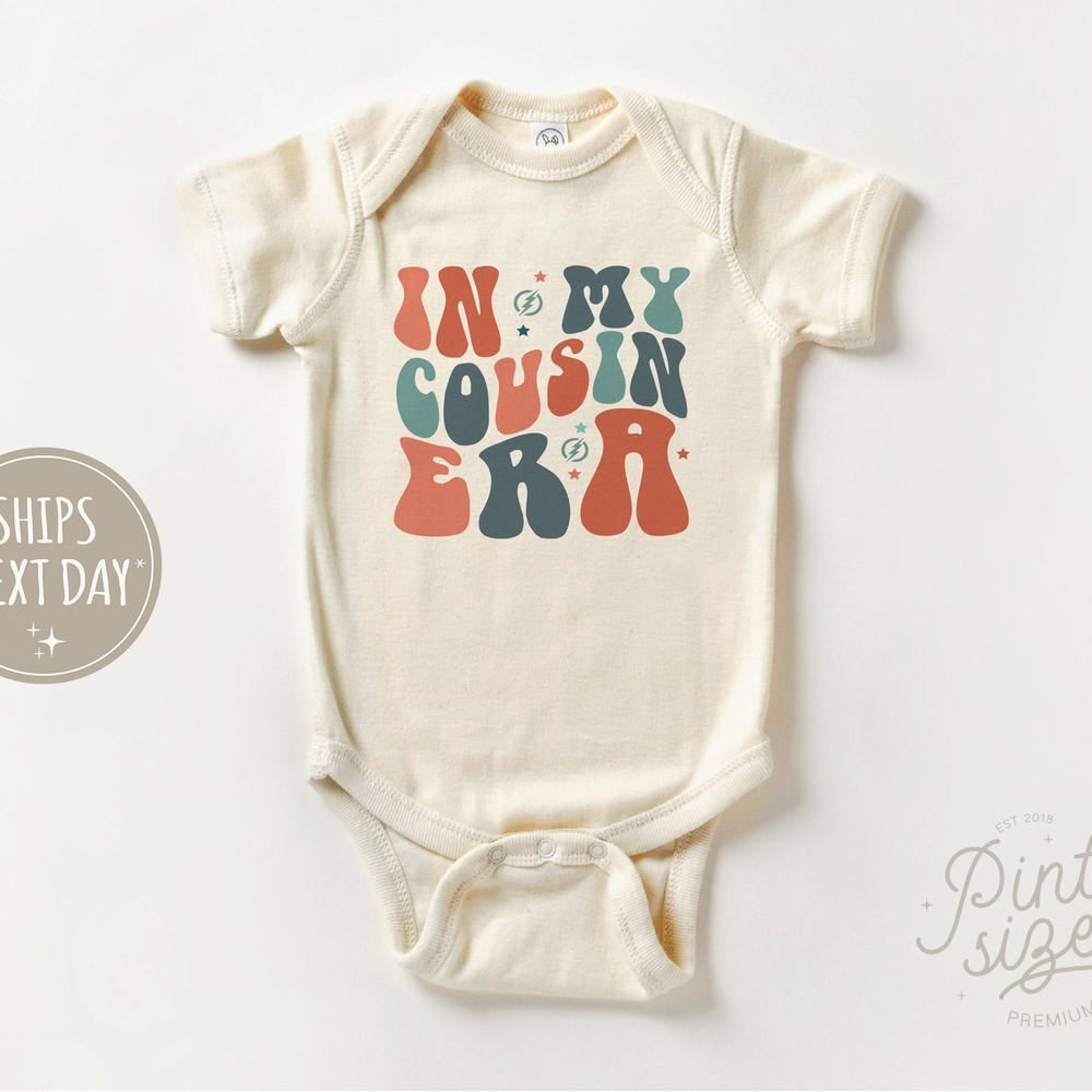 Baby Bodysuit BELLA CANVAS In My Cousin Era Onesie - Girls Retro ...