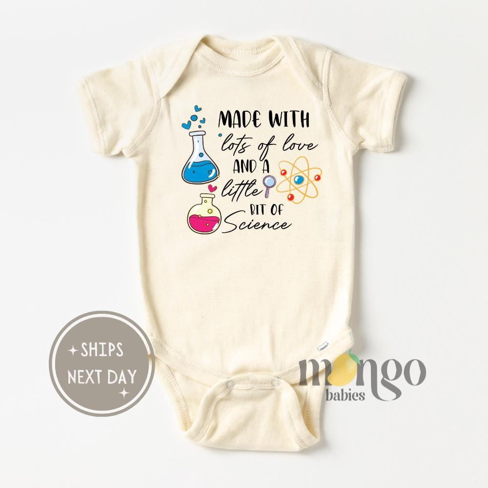 Baby Bodysuit BELLA CANVAS Ivf Baby Onesies Made With Love And Science ...