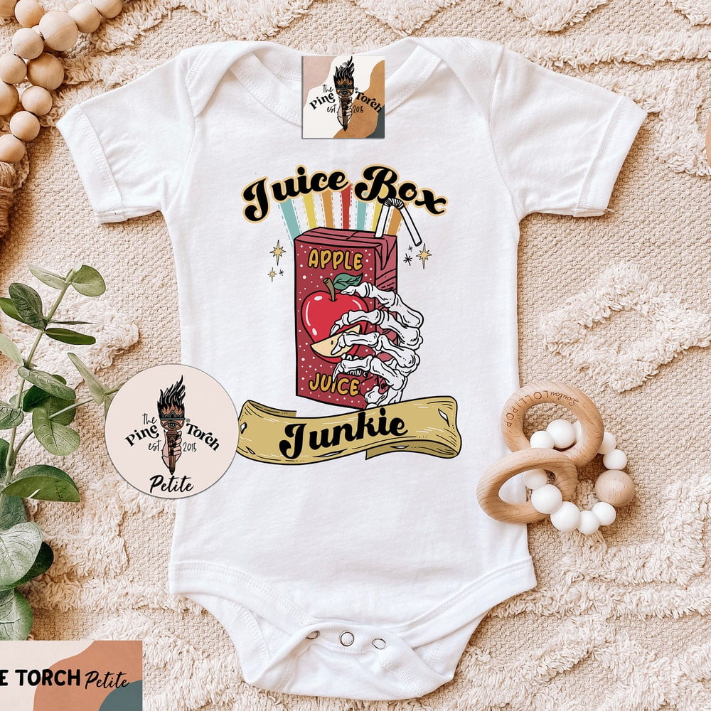 Baby Bodysuit BELLA CANVAS Juice Box Junkie Bodysuit, Funny Retro Juice ...