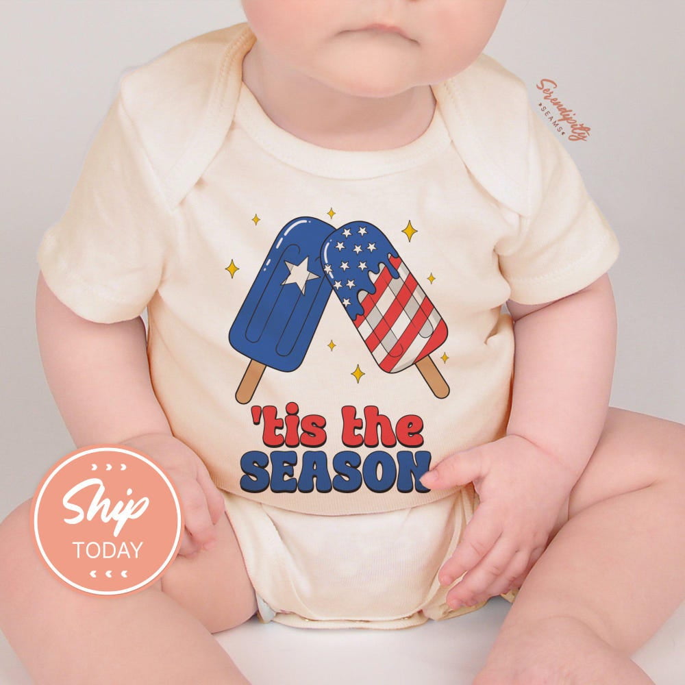 Baby Bodysuit BELLA CANVAS July 4Th Baby Bodysuit, Patriotic Baby Outfit, Independence Day Baby ...