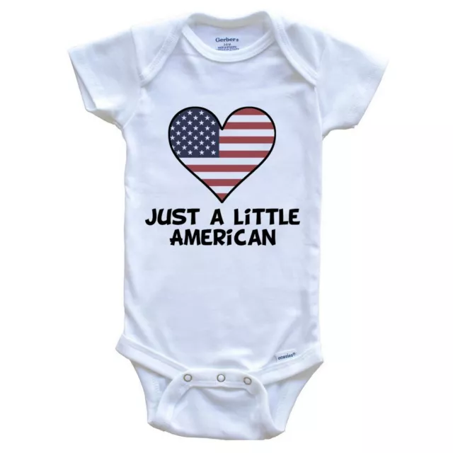 Baby Bodysuit BELLA CANVAS Just A Little American Bodysuit Funny United ...