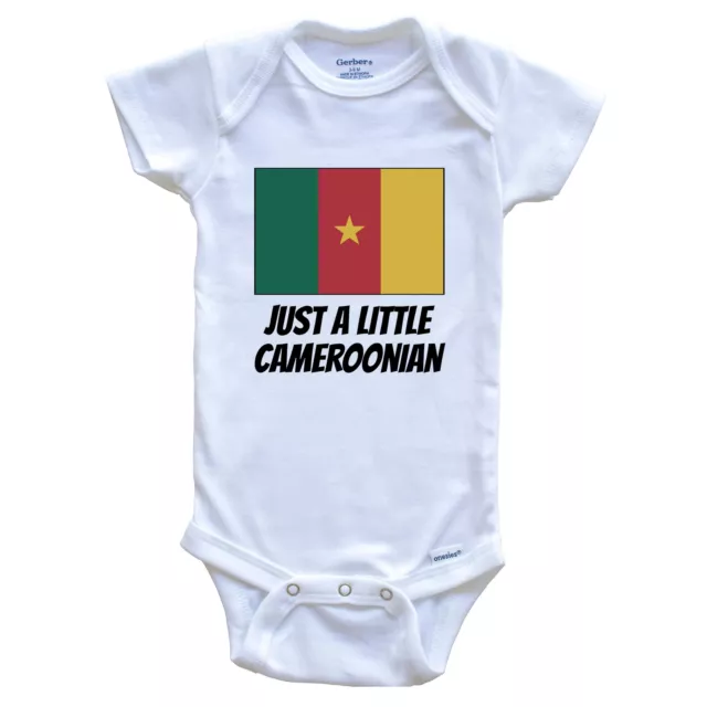Baby Bodysuit BELLA CANVAS Just A Little Cameroonian Cute Cameroon Flag ...