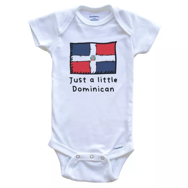 Baby Bodysuit BELLA CANVAS Just A Little Dominican Funny Cute Dominican ...