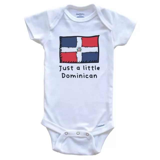 Baby Bodysuit BELLA CANVAS Just A Little Dominican Funny Cute Dominican ...