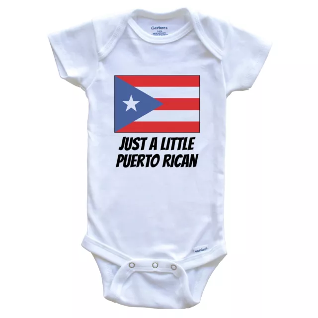 Baby Bodysuit BELLA CANVAS Just A Little Puerto Rican Cute Puerto Rico ...