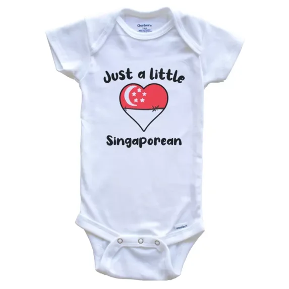 Baby Bodysuit BELLA CANVAS Just A Little Singaporean Cute Singapore ...