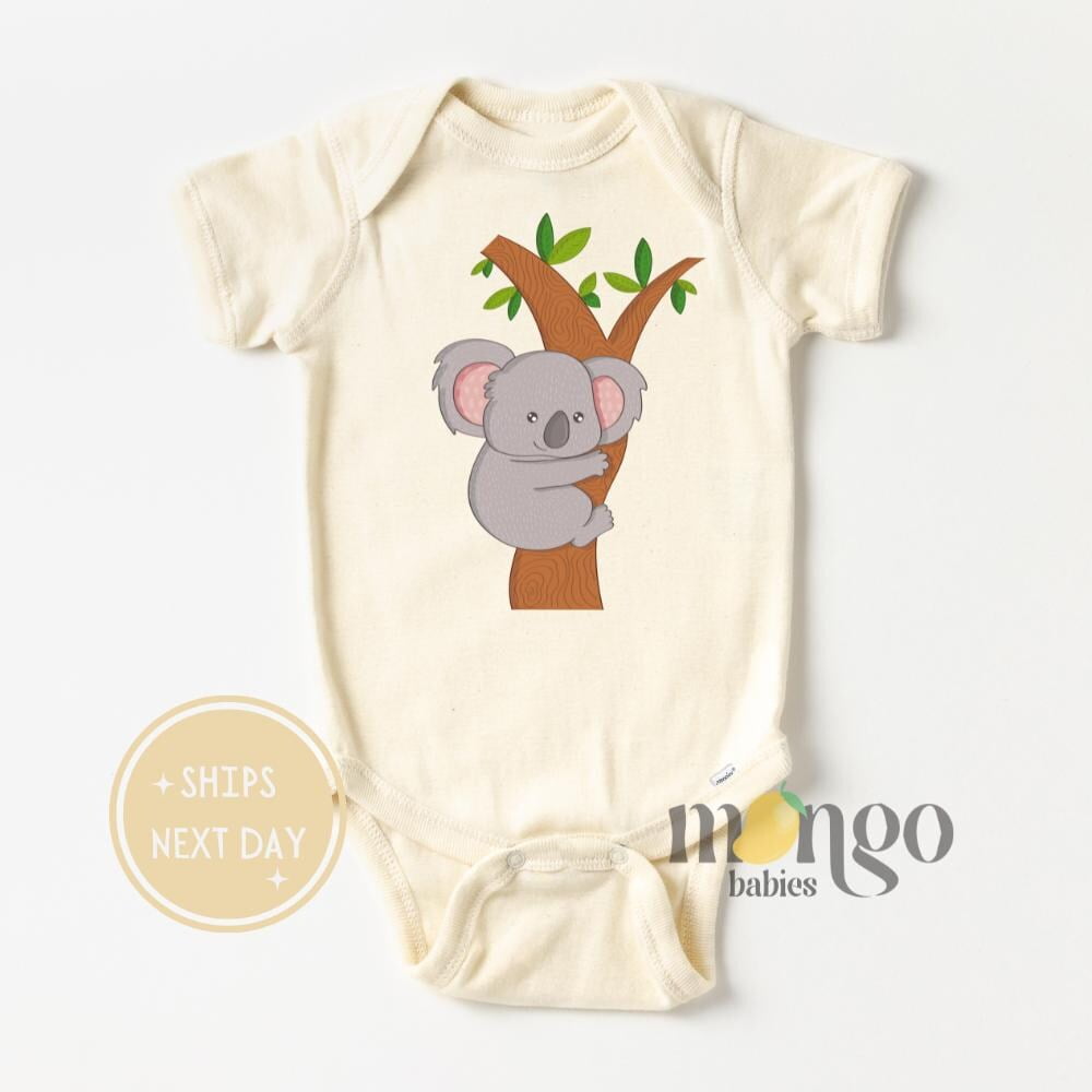 Baby Bodysuit BELLA CANVAS Koala Bear Baby Onesies Koala Bear Shirt ...