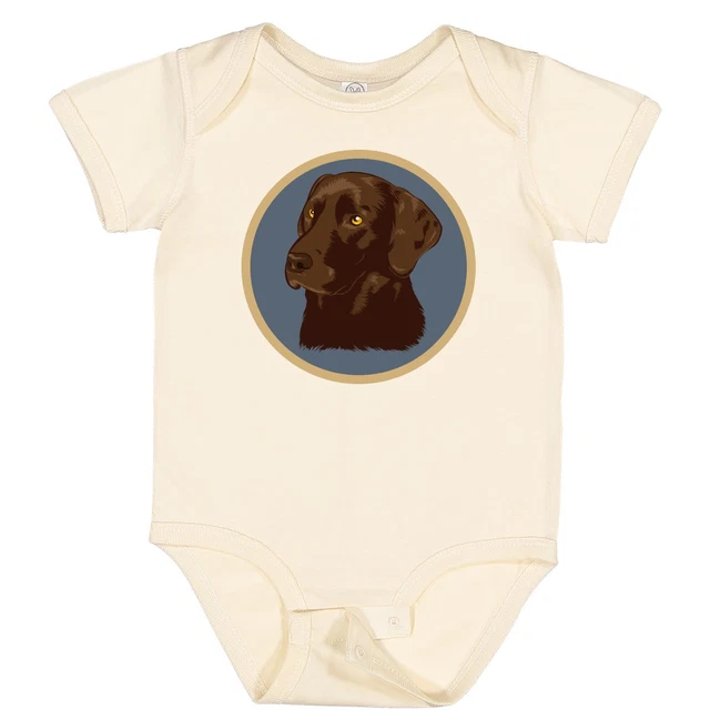 Baby Bodysuit BELLA CANVAS Labrador Retriever Chocolate Lab Dog Infant ...