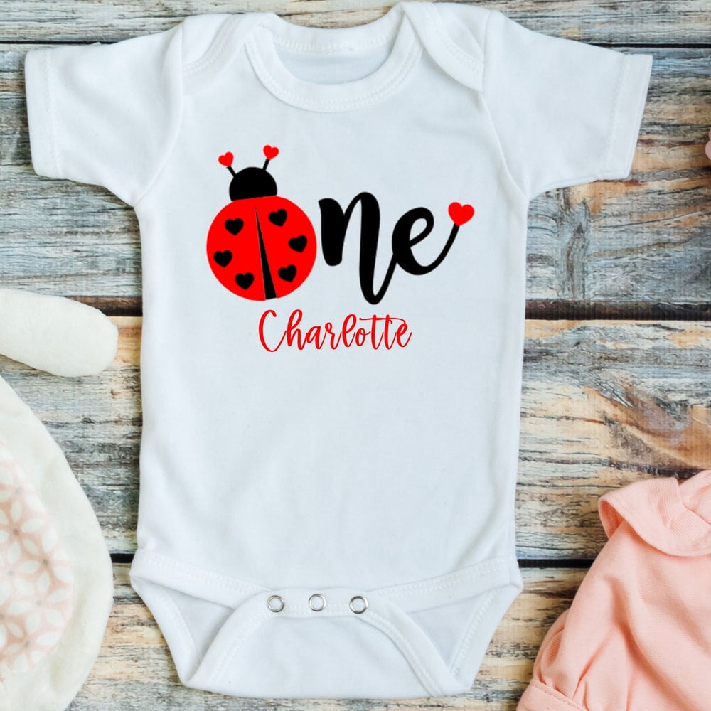 Baby Bodysuit BELLA CANVAS Lady Bug Birthday Shirt Or Bodysuit, Ladybug ...