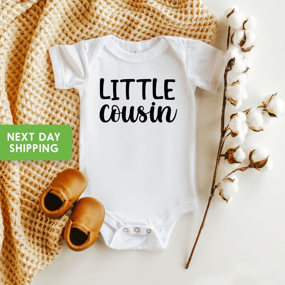 Baby Bodysuit BELLA CANVAS Little Cousin Onesie Cute Little Cousin Baby Onesie Cute Cousin Gift ...