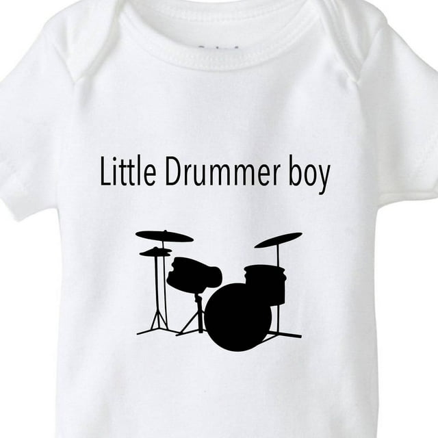 Baby Bodysuit BELLA CANVAS Little Drummer Boy Bodysuit, White Baby ...