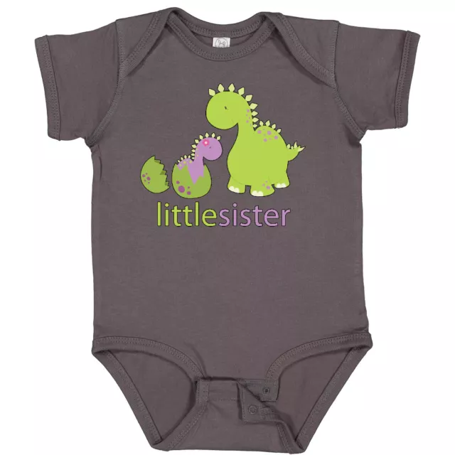 Baby Bodysuit BELLA CANVAS Little Sister Purple Baby Bodysuit Cute Adorable Cartoon Idea Infant ...