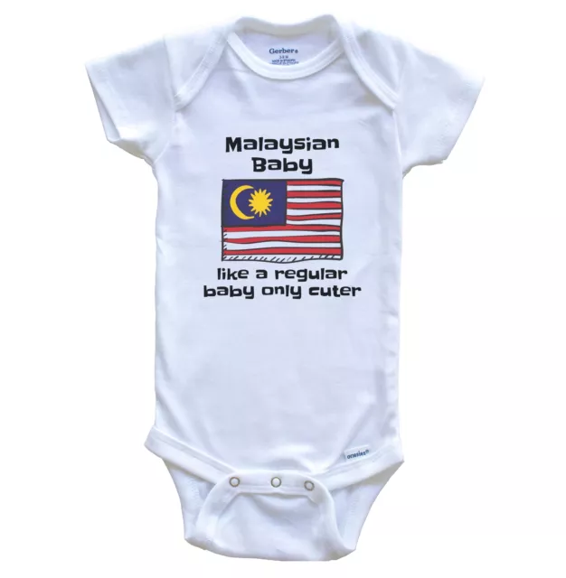 Baby Bodysuit BELLA CANVAS Malaysian Baby Like A Regular Baby Only ...