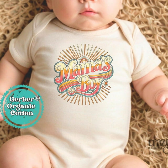 Baby Bodysuit BELLA CANVAS Mamas Boy Baby Onesie, Mom Baby Onesie Gerber Brand, Mama Baby Onesie ...