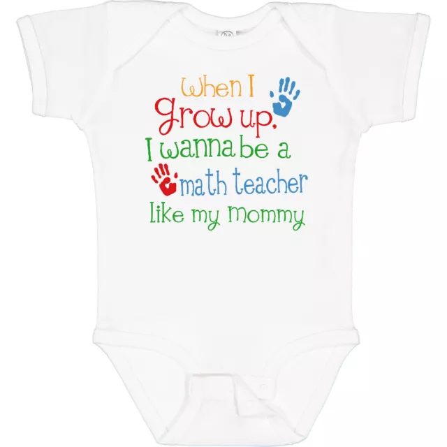 Baby Bodysuit BELLA CANVAS Math Teacher Like Mommy Baby Bodysuit Childs ...