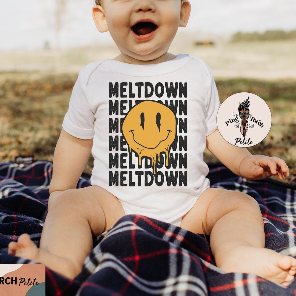 Baby Bodysuit BELLA CANVAS Having A Meltdown Baby Bodysuit, Funny ...