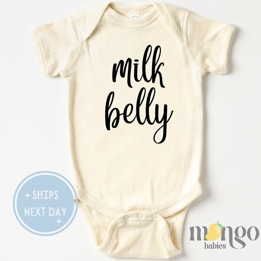 Baby Bodysuit BELLA CANVAS Milk Belly Onesies Funny Baby Gift For Baby ...