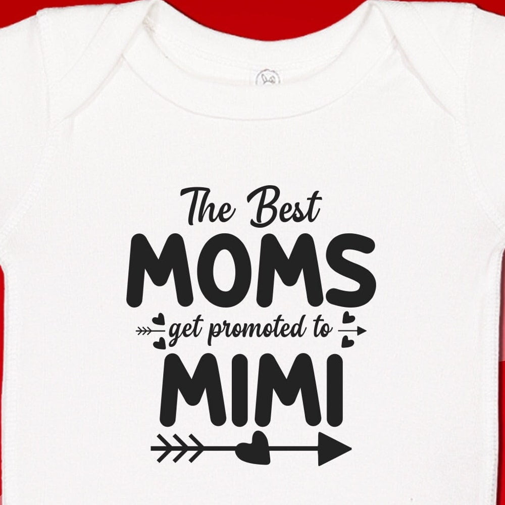 Baby Bodysuit BELLA CANVAS Mimi Pregnancy Announcement Baby Bodysuit ...
