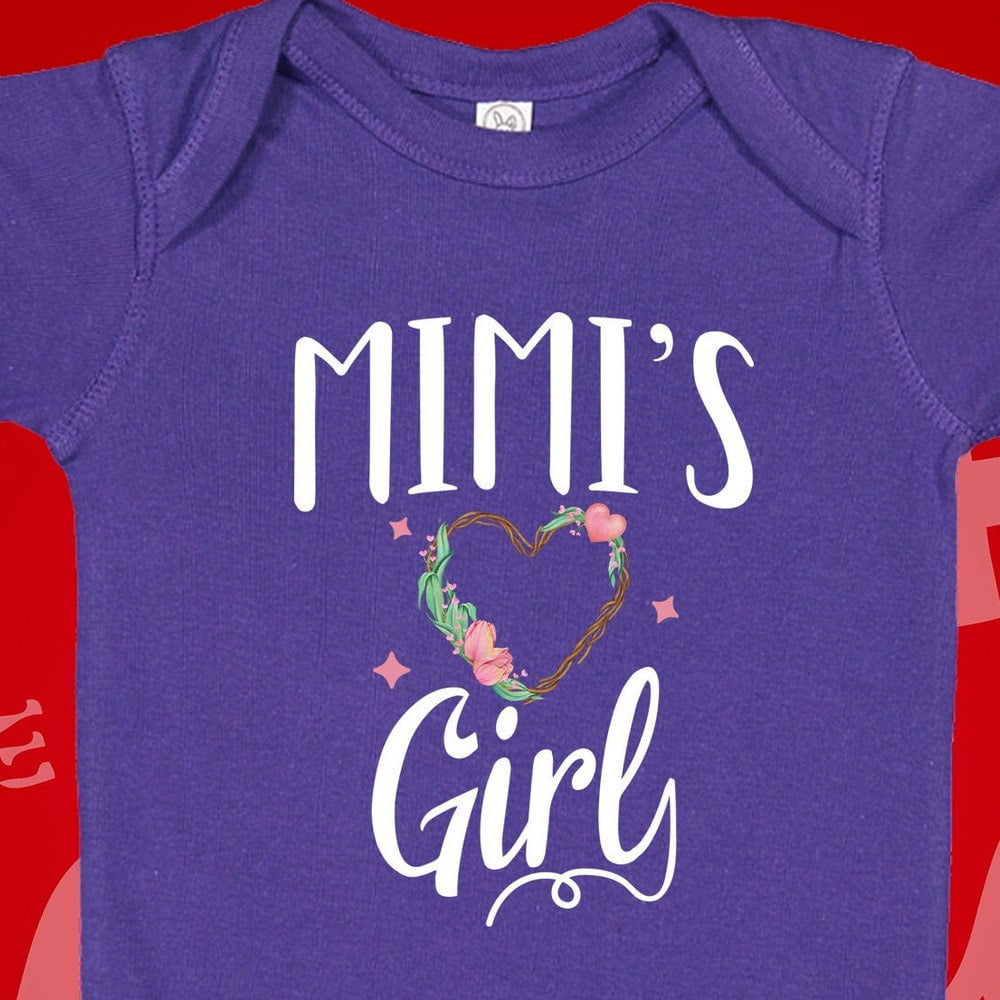 Baby Bodysuit BELLA CANVAS Mimi'S Girl Baby Bodysuit, Kids Shirt, Mimi ...