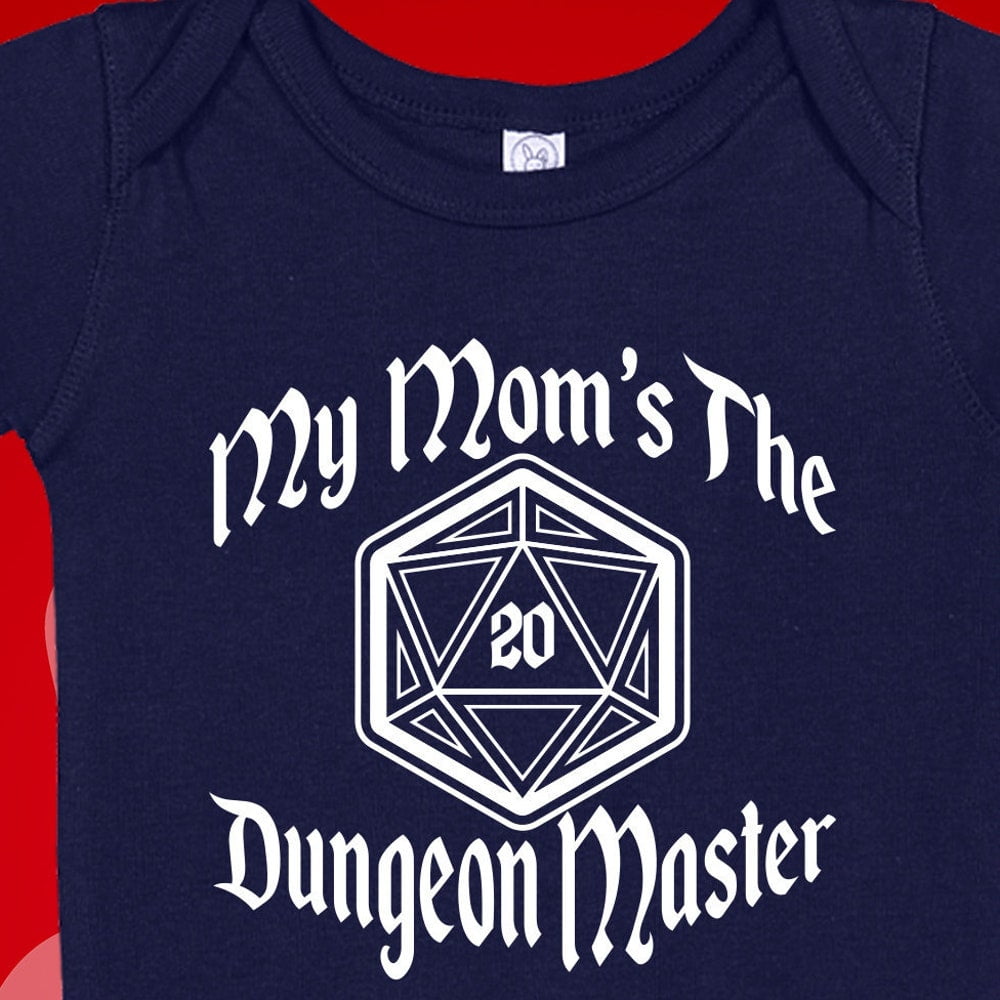 Baby Bodysuit BELLA CANVAS My Mom'S The Dm Baby Bodysuit, Future Dungeon Master Onesie, Nerdy ...