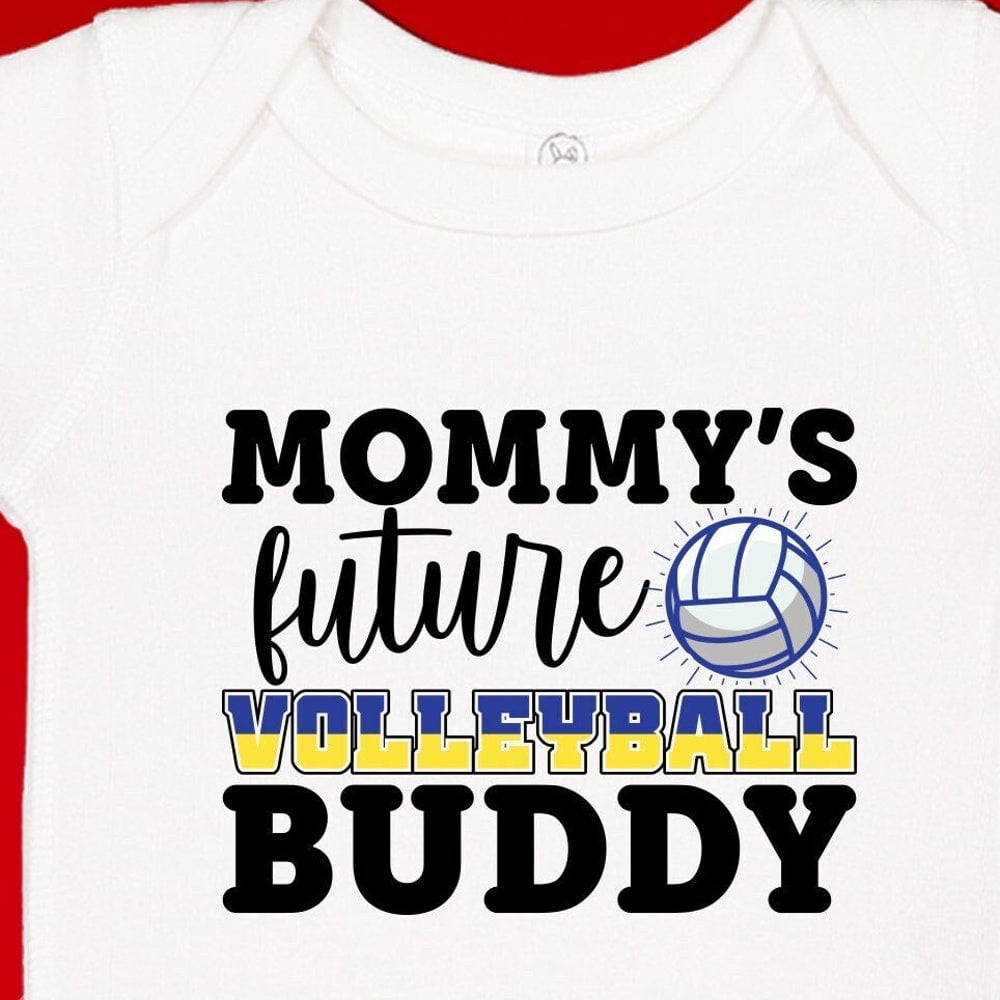 Baby Bodysuit BELLA CANVAS Mommy'S Future Volleyball Buddy Baby ...