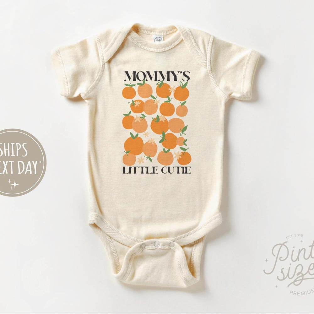 Baby Bodysuit BELLA CANVAS Mommy'S Little Cutie Baby Onesie - Cute Mother'S Day Bodysuit - Mama ...