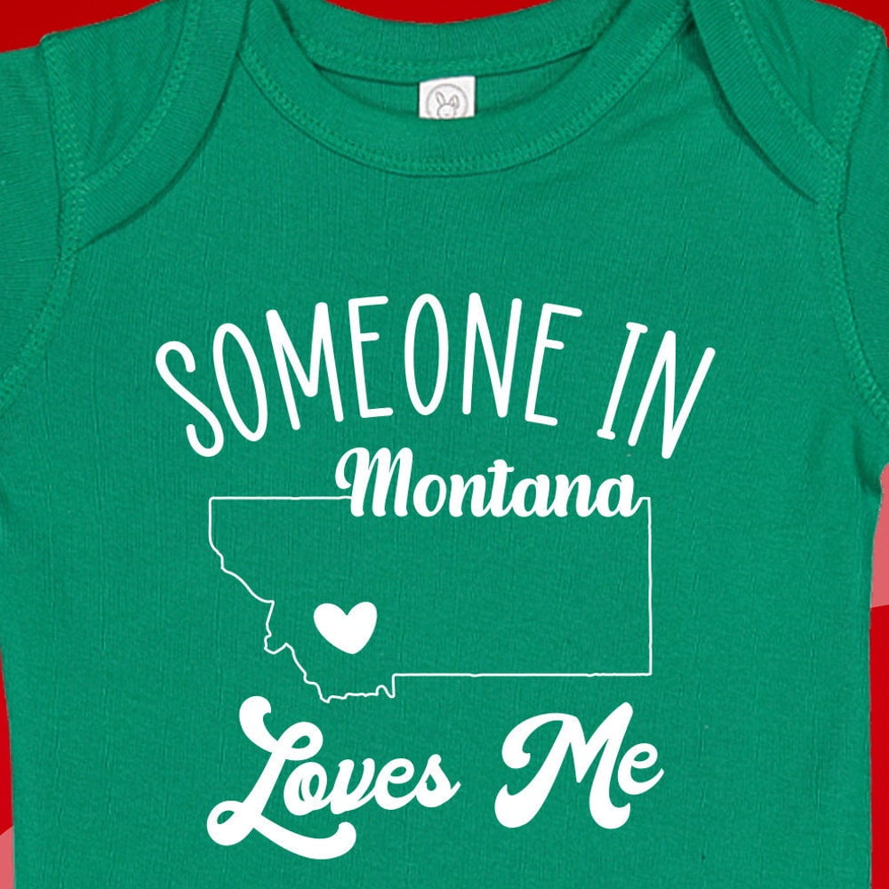 Baby Bodysuit BELLA CANVAS Montana Baby Bodysuit, Someone Loves Me In ...