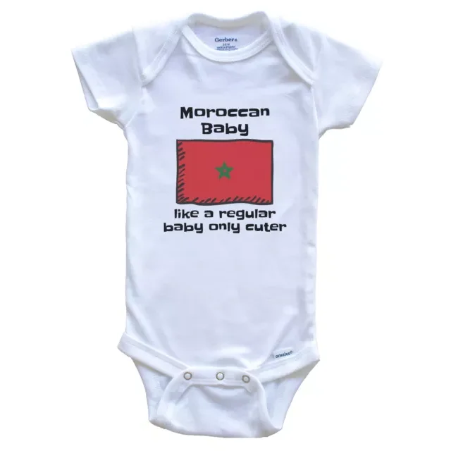 Baby Bodysuit BELLA CANVAS Moroccan Baby Like A Regular Baby Only Cuter ...