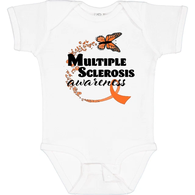 Baby Bodysuit BELLA CANVAS Multiple Sclerosis Awareness Butterfly ...