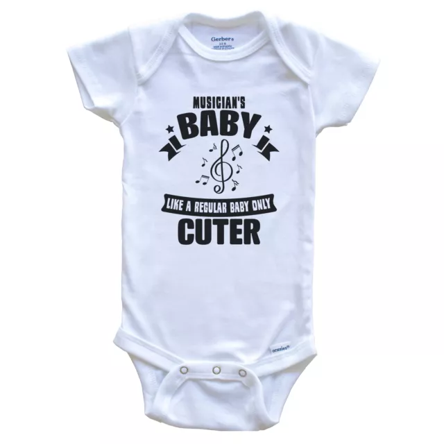 Baby Bodysuit BELLA CANVAS Musician'S Baby Like A Regular Baby Only ...