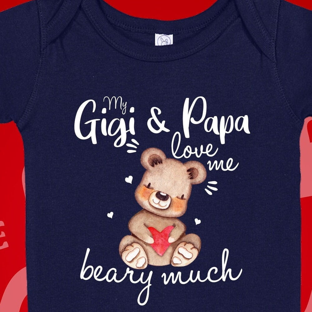 Baby Bodysuit BELLA CANVAS My Gigi And Papa Love Me Baby Bodysuit, Gigi Papa Gift, Hello Gigi ...