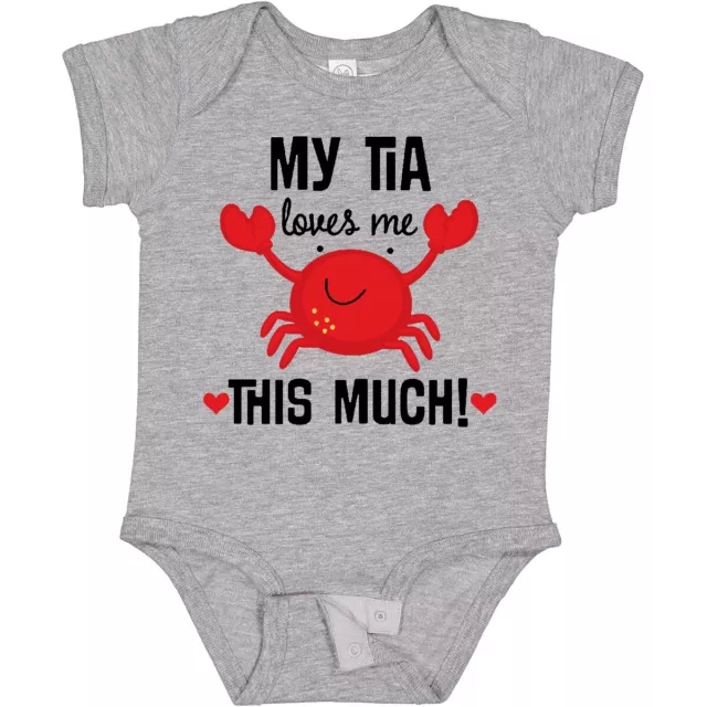 Baby Bodysuit BELLA CANVAS My Tia Loves Me Nephew Baby Bodysuit From Childs Apparel Aunt Infant ...
