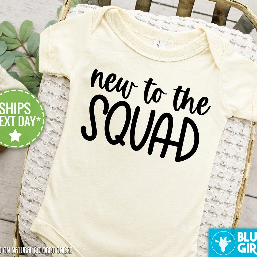 Baby Bodysuit BELLA CANVAS New To The Squad Colored Onesie, New Family ...