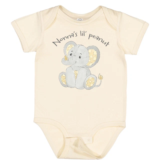 Baby Bodysuit BELLA CANVAS Nonna'S Lil' Peanut Baby Bodysuit New ...