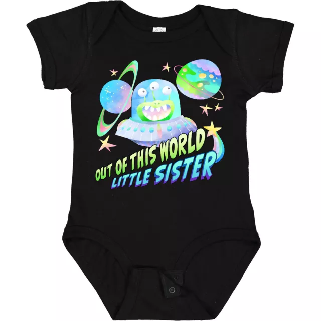 Baby Bodysuit BELLA CANVAS Out Of This World Little Sister Cute Alien ...