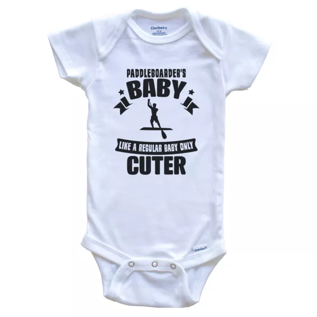 Baby Bodysuit BELLA CANVAS Paddleboarder'S Baby Like A Regular Baby ...