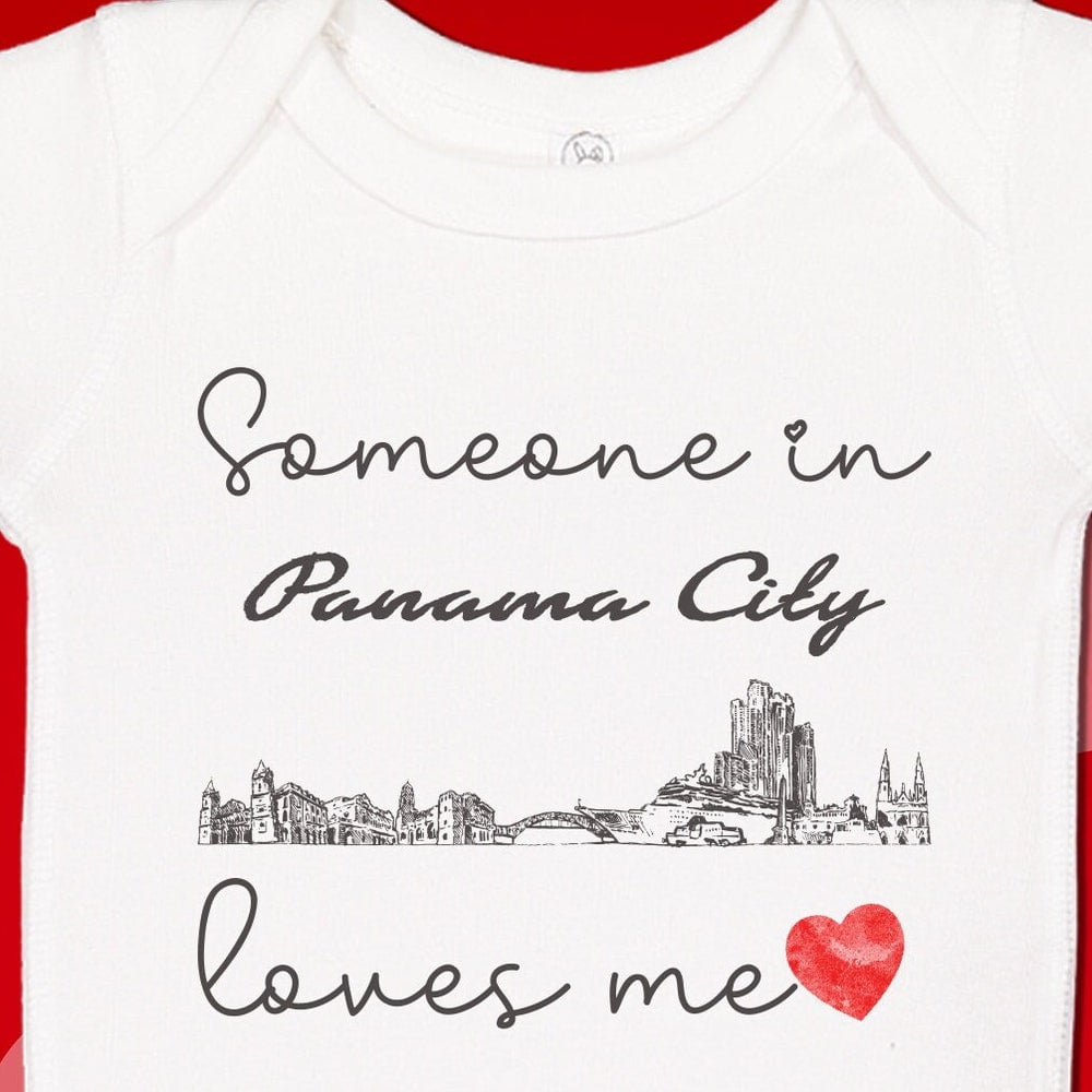 Baby Bodysuit BELLA CANVAS Panama City Baby Onesie, Someone Loves Me In ...