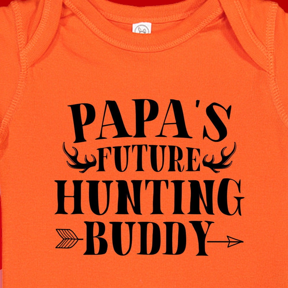 Baby Bodysuit BELLA CANVAS Papa'S Future Hunting Buddy Baby Bodysuit ...