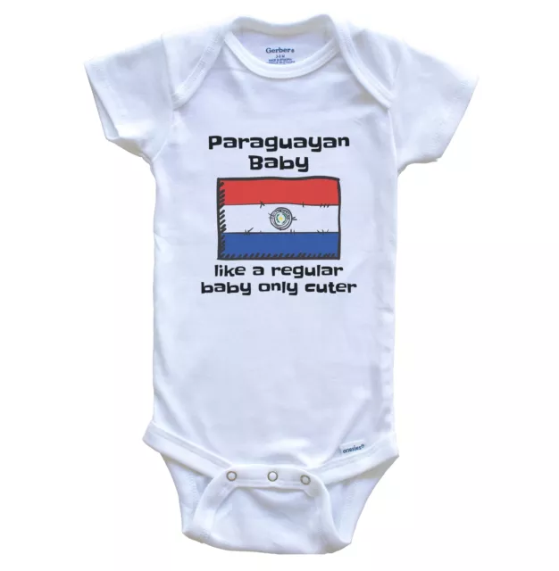 Baby Bodysuit BELLA CANVAS Paraguayan Baby Like A Regular Baby Only ...