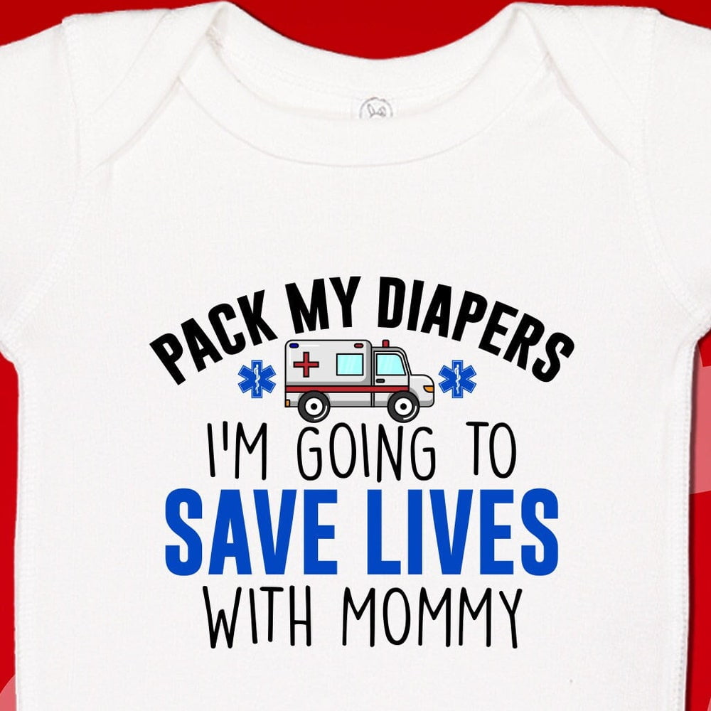 Baby Bodysuit BELLA CANVAS Paramedic Or Emt Baby Bodysuit Or Kids Shirt ...