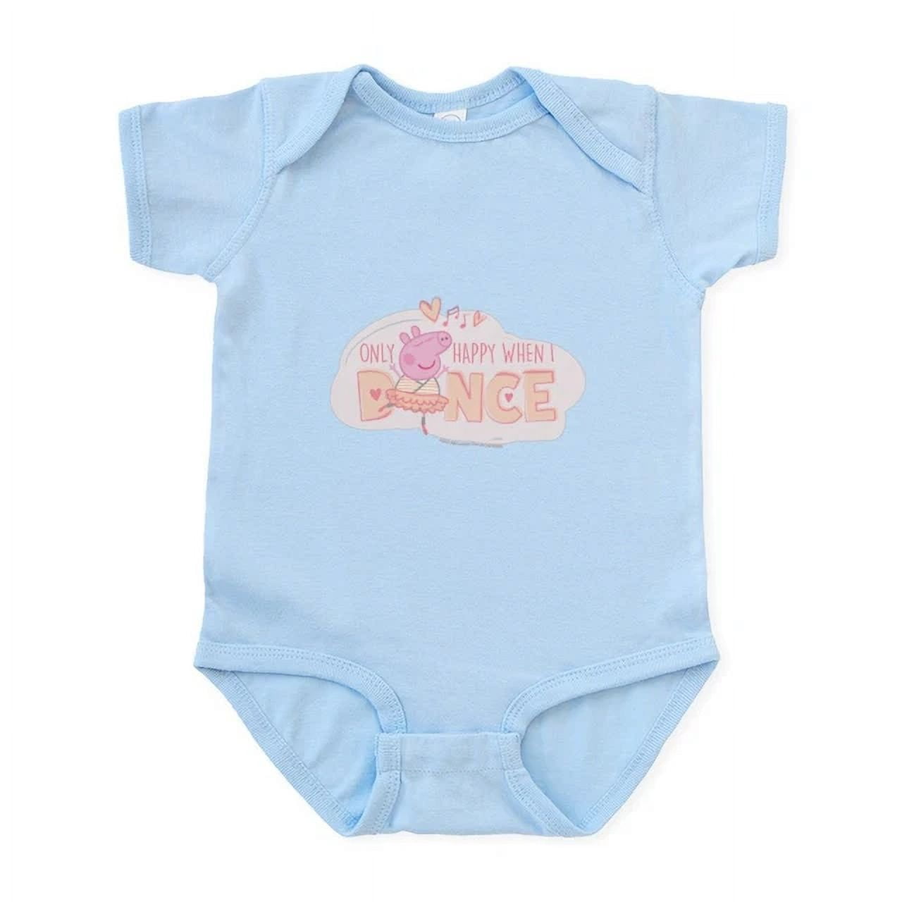 Baby Bodysuit BELLA CANVAS Peppa Pig When I Dance Body Suit Baby ...