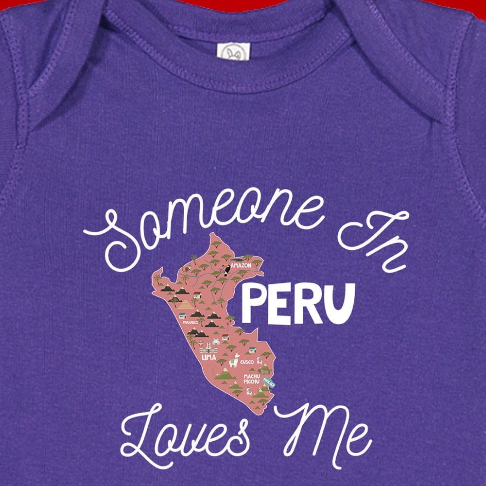 Baby Bodysuit BELLA CANVAS Peru Baby Gift, Peruvian Baby Bodysuit ...