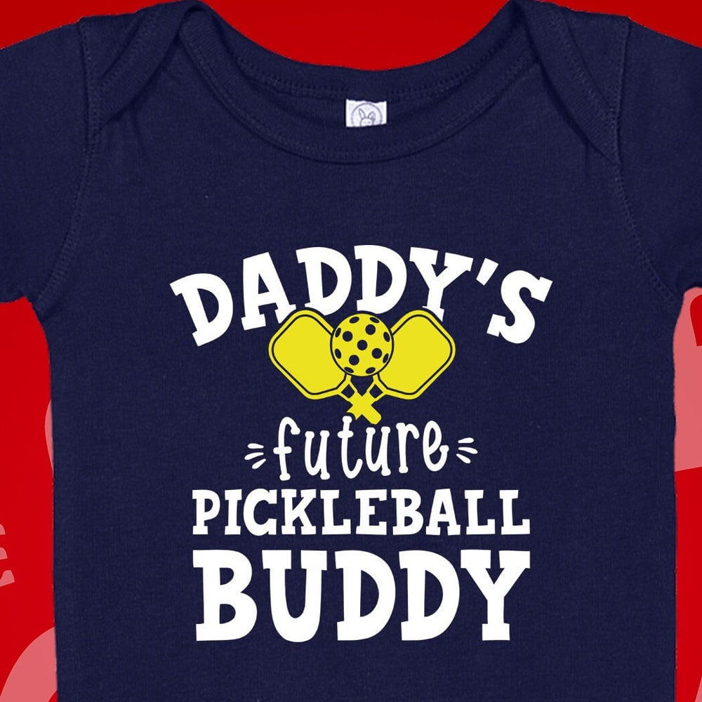 Baby Bodysuit BELLA CANVAS Pickleball Daddy Baby Bodysuit, Dad ...