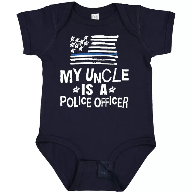 Baby Bodysuit BELLA CANVAS Police Officer Uncle Law Enforcement Baby ...